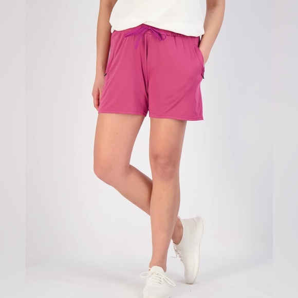 Real Essentials | Shorts | Nwot Womens Plus Size Magenta Athletic Quick ...